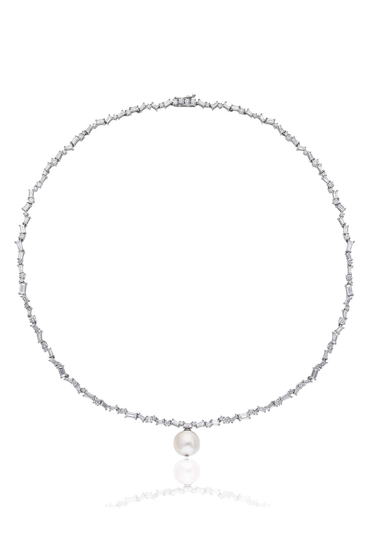 Constellations Diamond Necklace with Detachable Pearl